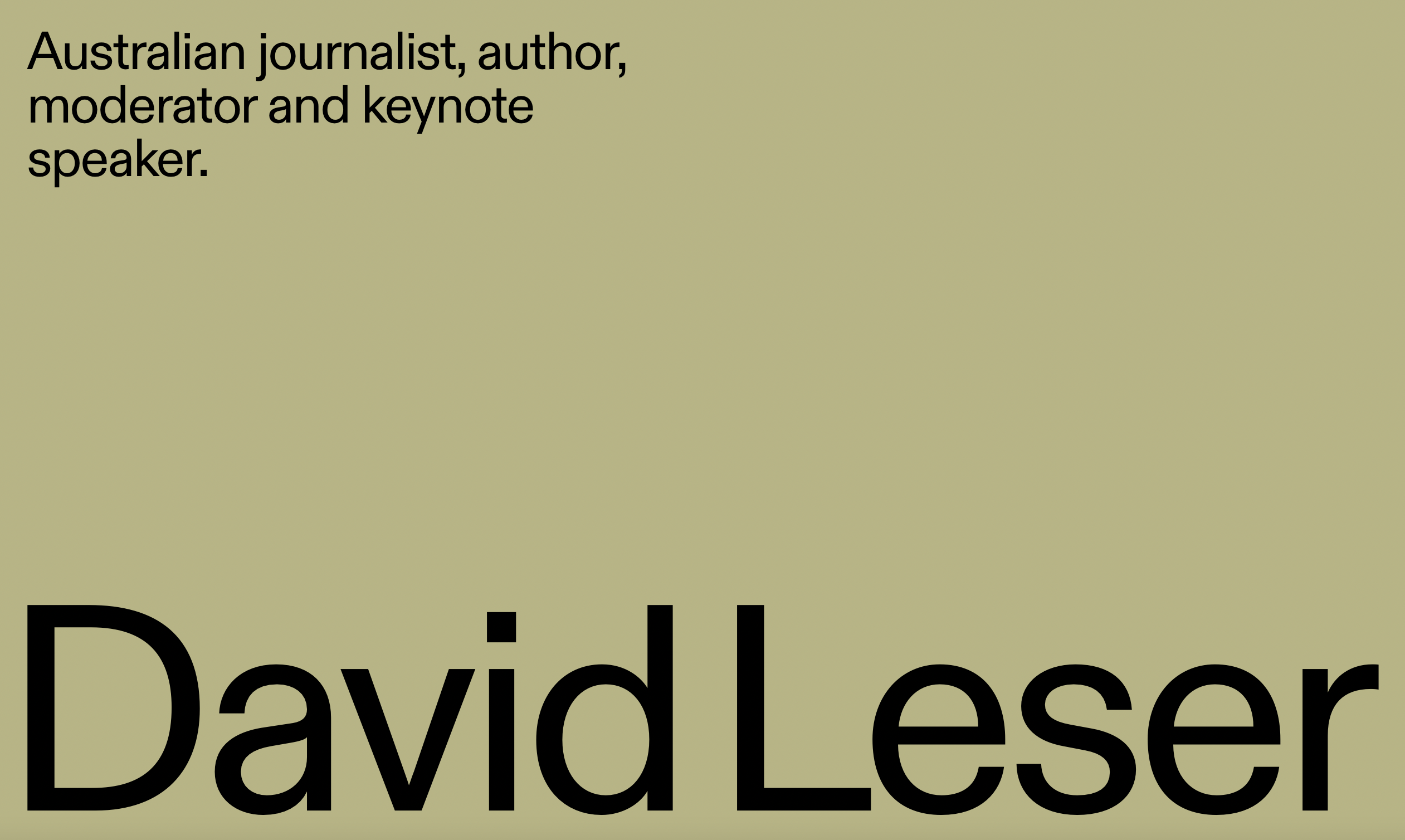David Leser